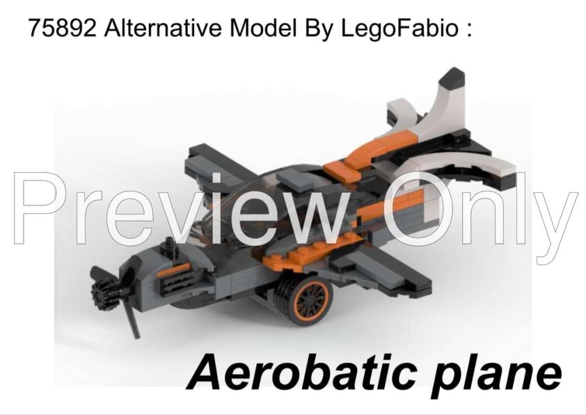 LEGO MOC 75892 - 1 - Aerobatic plane by Fabio_BrickintheWall ...