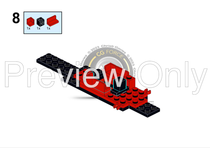 LEGO MOC F1 Ferrari F2004 by CGForceDesigns | Rebrickable - Build with LEGO