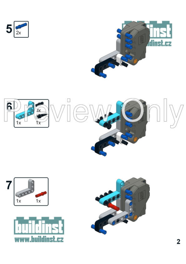 LEGO MOC 42106: Pullback Steam Engine by Tomik | Rebrickable - Build ...