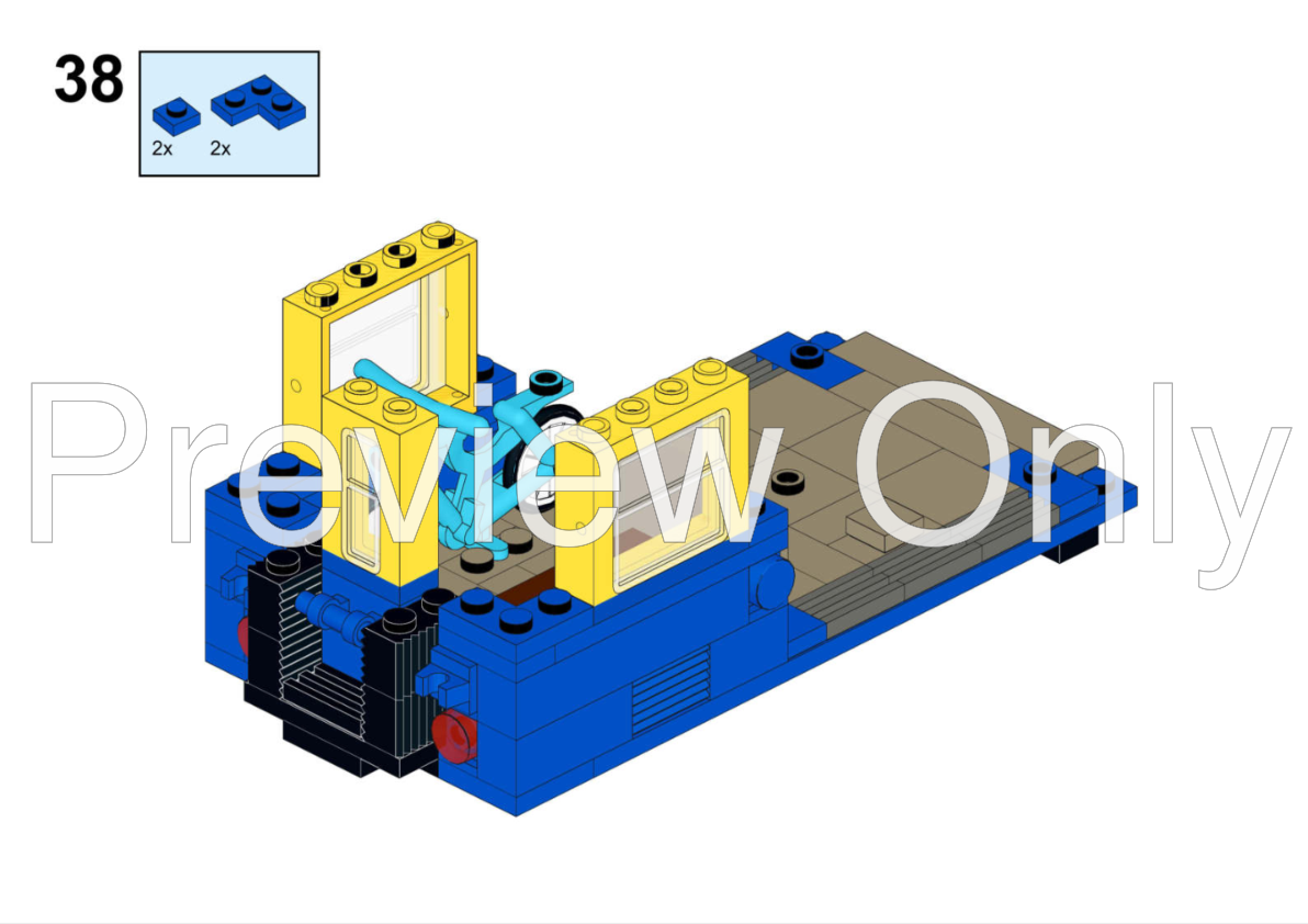 LEGO MOC Double Deck Train Car (version 1) by langemat | Rebrickable ...