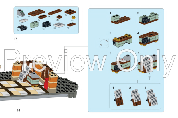 LEGO MOC Winter Village Train Station by Miro | Rebrickable - Build ...