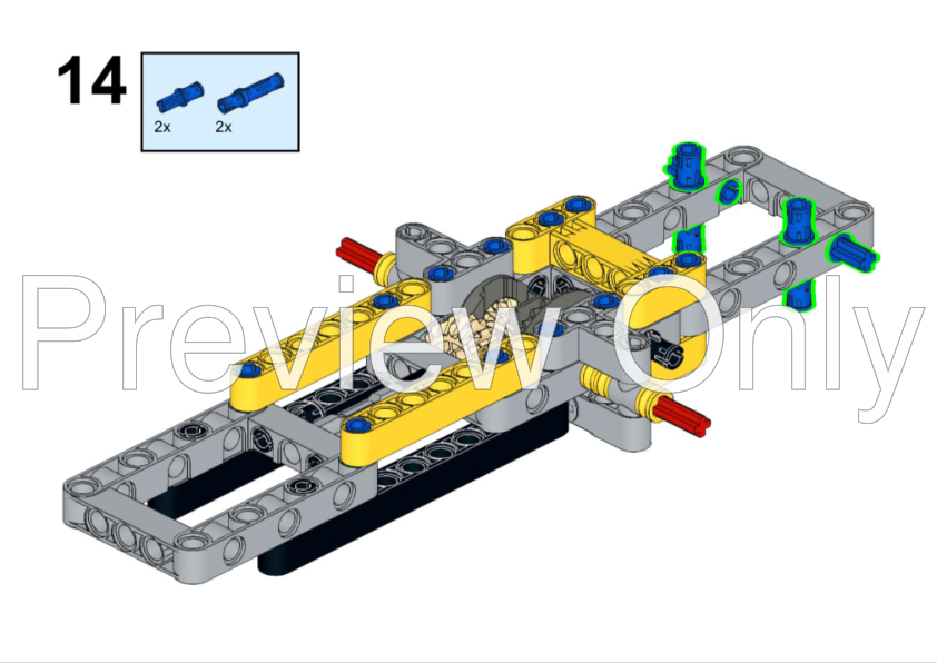 LEGO MOC 42108 MOD - chassis by msk6003 | Rebrickable - Build with LEGO