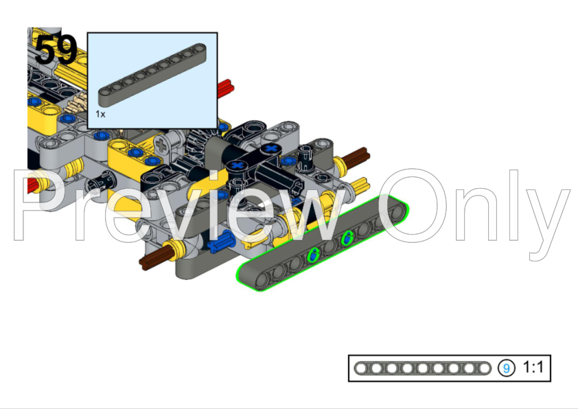 LEGO MOC 42108 MOD - chassis by msk6003 | Rebrickable - Build with LEGO