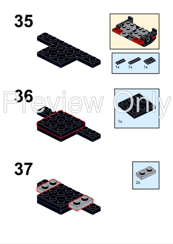 LEGO MOC Ferrari Testarossa - White and Red by thegbrix | Rebrickable ...