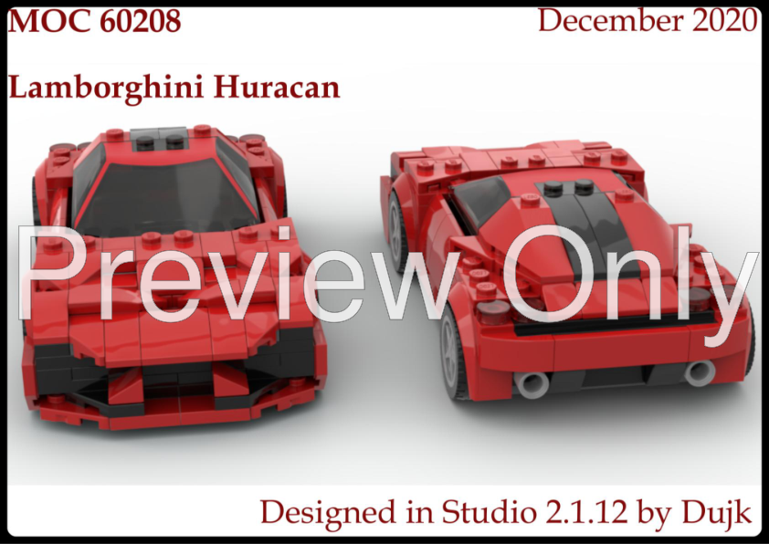 LEGO MOC 76895 Lamborghini Huracan by Dujk | Rebrickable - Build with LEGO