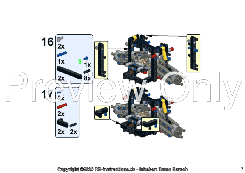 LEGO MOC Ferrari 488 GTE as RC-Version with Power Functions or SBrick ...