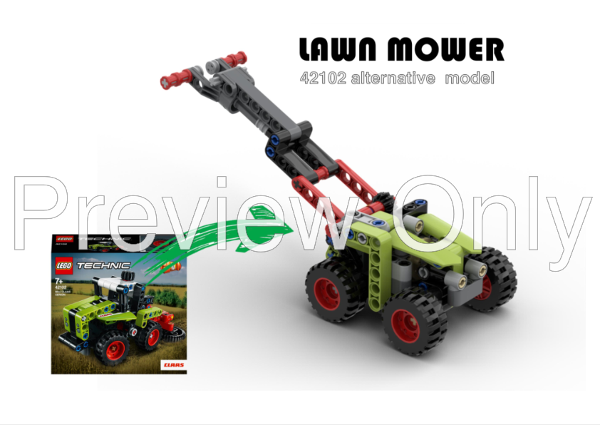 LEGO MOC Lawn mower (42102 alternative) by kruppanandor | Rebrickable ...