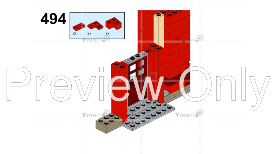 LEGO MOC Big Old Red Factory by ymarilego | Rebrickable - Build with LEGO