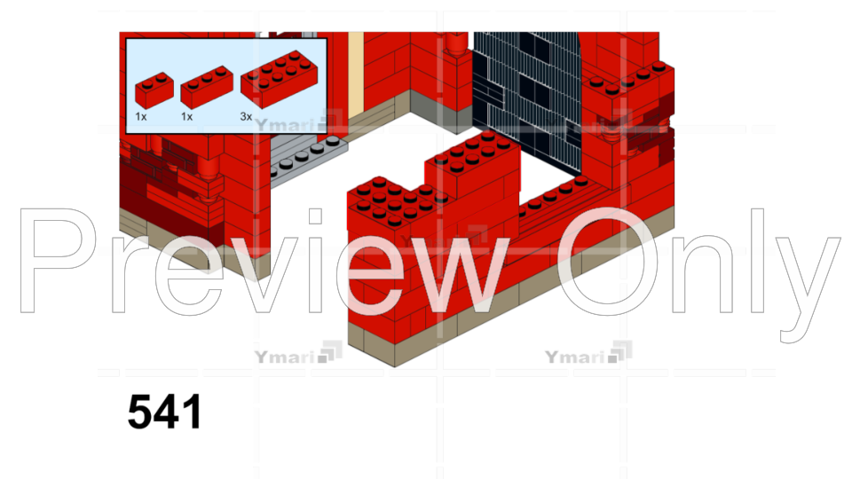 LEGO MOC Big Old Red Factory by ymarilego | Rebrickable - Build with LEGO