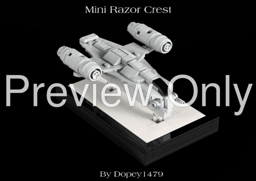Lego Moc Mini Razor Crest By Dopey1479 Rebrickable Build With Lego