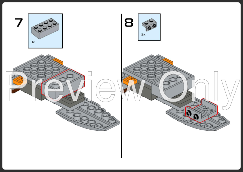 LEGO MOC Mon Calamari Cruiser Microfighter by Liio | Rebrickable ...