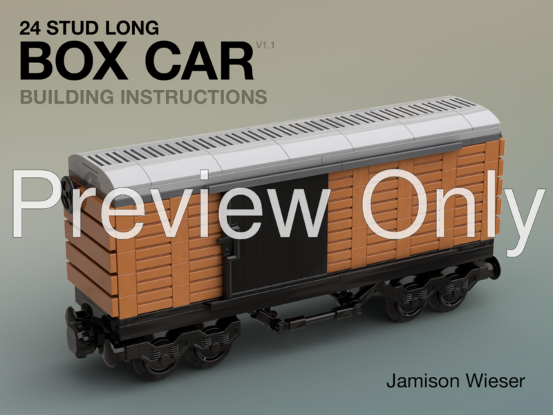 LEGO MOC-61574 Boxcar (24L) by jamisonwieser | Rebrickable - Build with ...