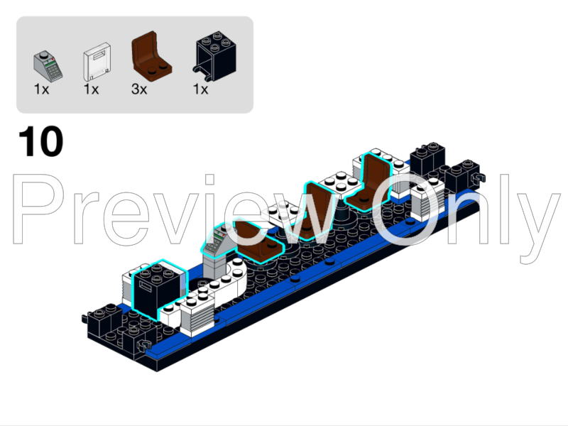 LEGO MOC Café Dining Car by jamisonwieser | Rebrickable - Build with LEGO