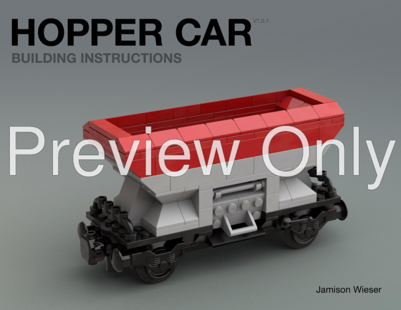 LEGO MOC Small Hopper Car by jamisonwieser | Rebrickable - Build with LEGO