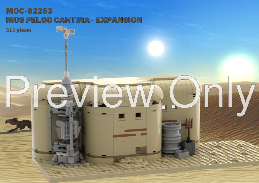 LEGO MOC Mos Pelgo Cantina Expansion (expands MOC-62166) by snotwars ...