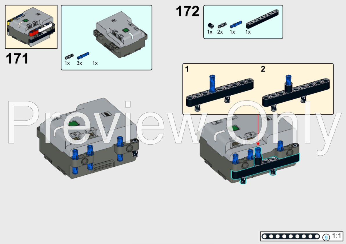 LEGO MOC Control+ Remote Controlled Semi Truck White (Powered Up) by ...