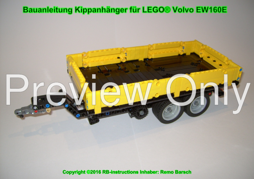 LEGO MOC Side Dump Trailer für 42053 Volvo EW160E by RB-instructions ...