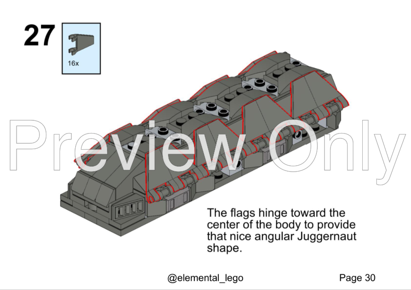 LEGO MOC Mechanical Juggernaut by elemental_lego | Rebrickable - Build ...