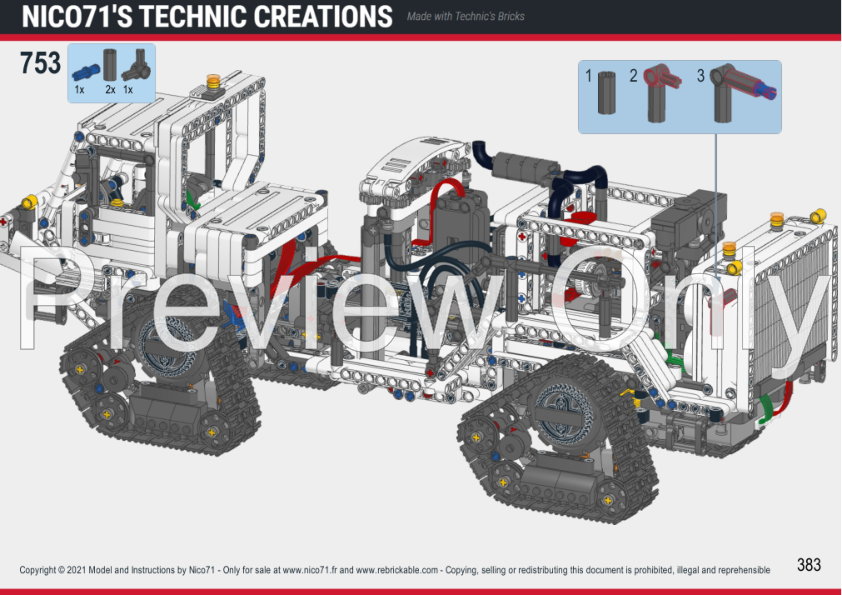 LEGO MOC 42100 Model B - Vibroseis Tracked Vehicle by Nico71 ...