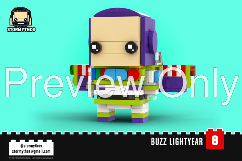LEGO MOC Buzz Lightyear BrickHeadz by Stormythos | Rebrickable - Build ...