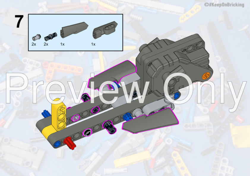 LEGO MOC 42119 Truck by Keep On Bricking | Rebrickable - Build with LEGO