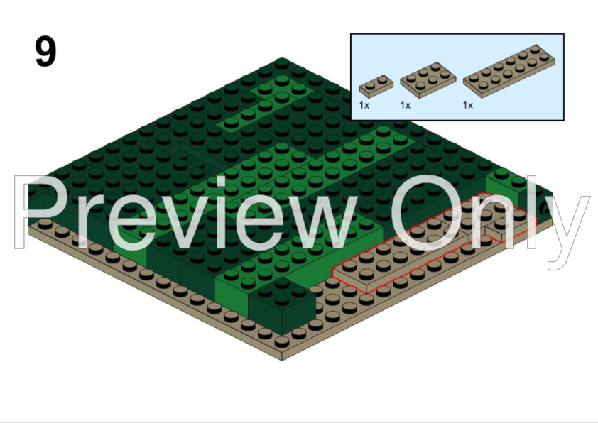 LEGO MOC The Burrow microscale diorama by verence | Rebrickable - Build ...