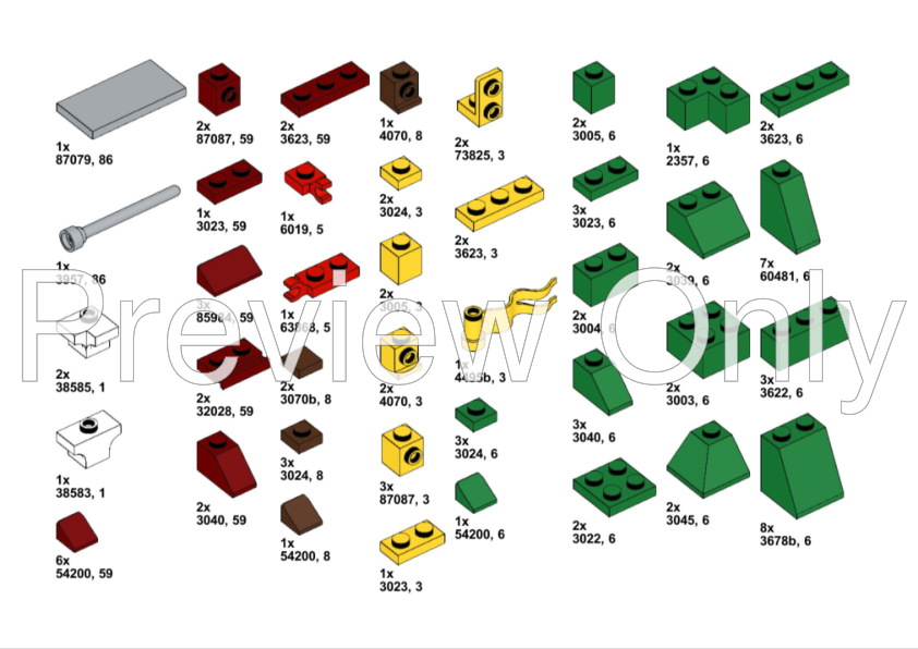 LEGO MOC Black Knights castle Microscale by verence | Rebrickable ...