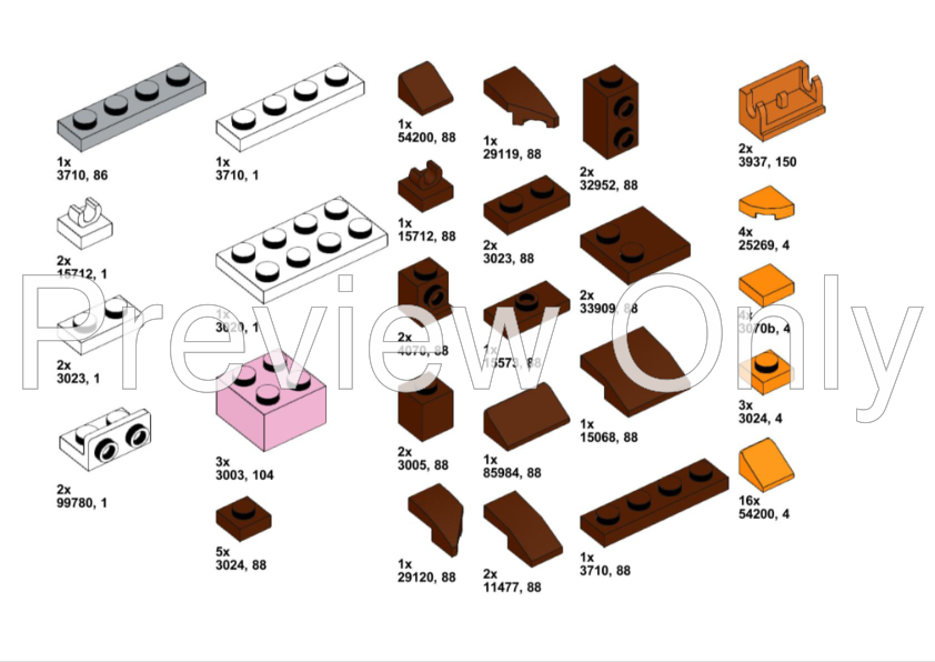 LEGO MOC Shido - 5 Samurai by van_crypto | Rebrickable - Build with LEGO