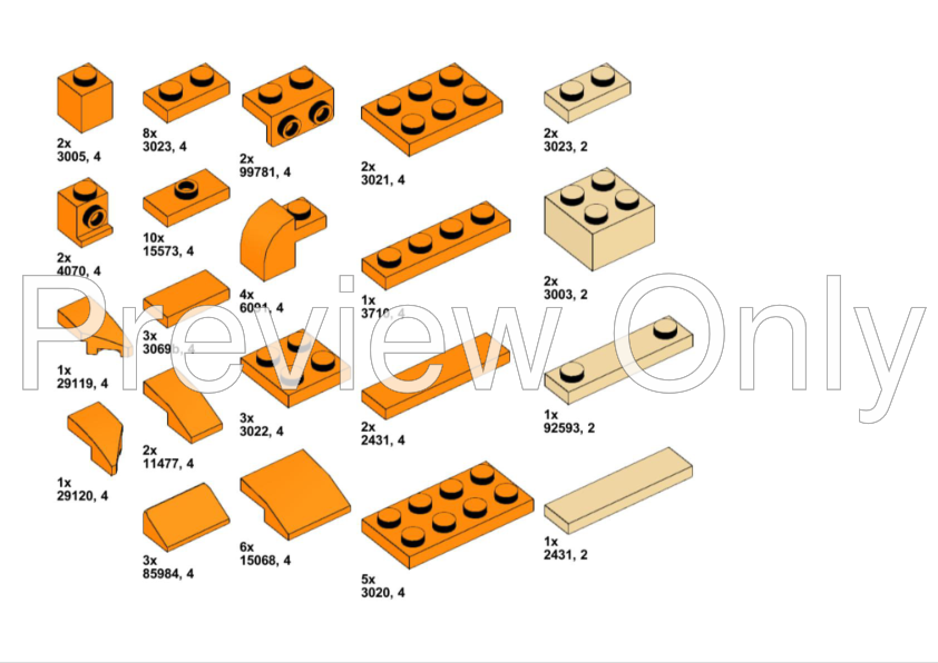 LEGO MOC Shido - 5 Samurai by van_crypto | Rebrickable - Build with LEGO