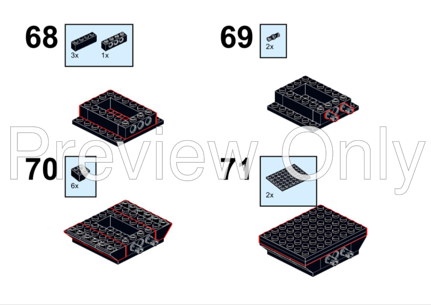 LEGO MOC TRON: Legacy Recognizer by tnfila1 | Rebrickable - Build with LEGO