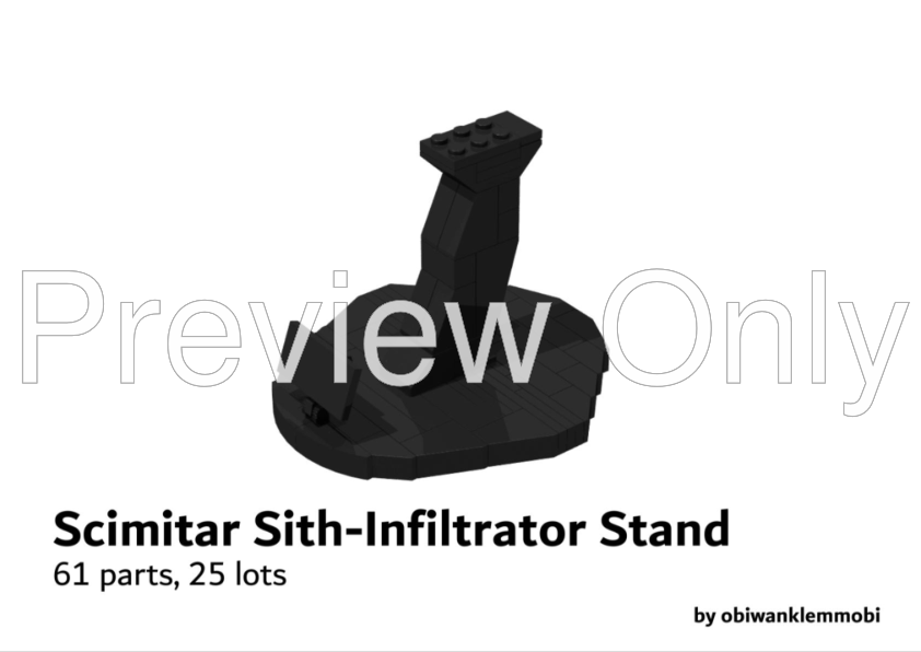 LEGO MOC Micro Series Scimitar Sith-Infiltrator, 1:128 by ...