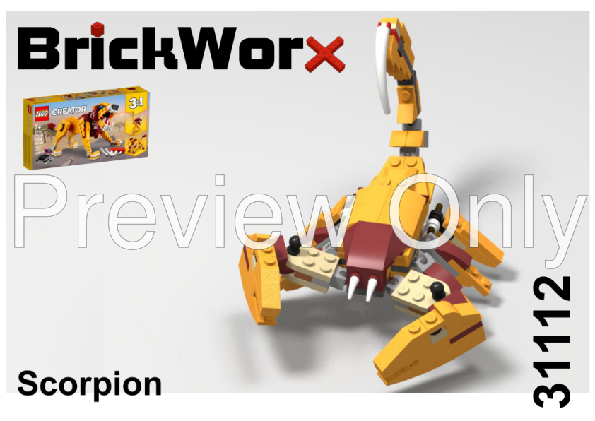 LEGO MOC 31112 MOC Scorpion by Brickworx | Rebrickable - Build with LEGO