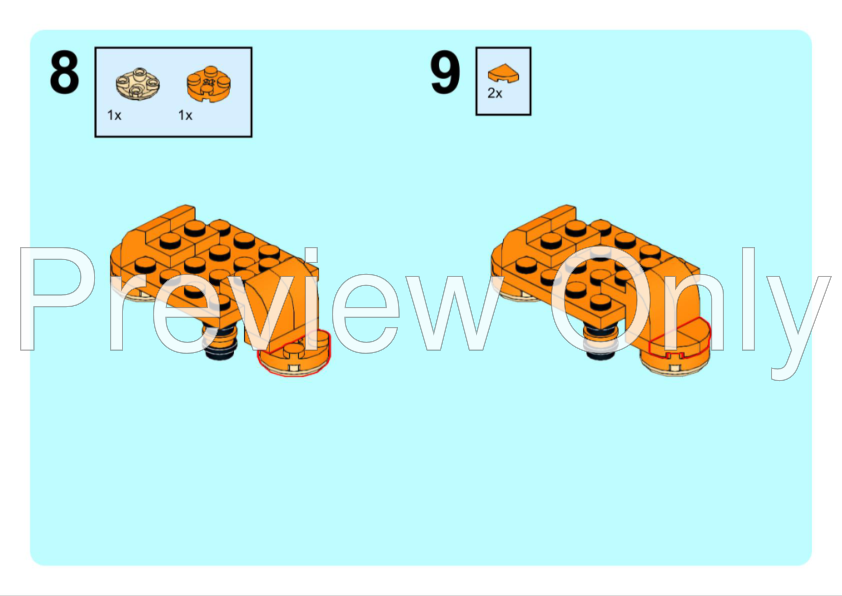 LEGO MOC Tigger BrickHeadz by bbchai | Rebrickable - Build with LEGO