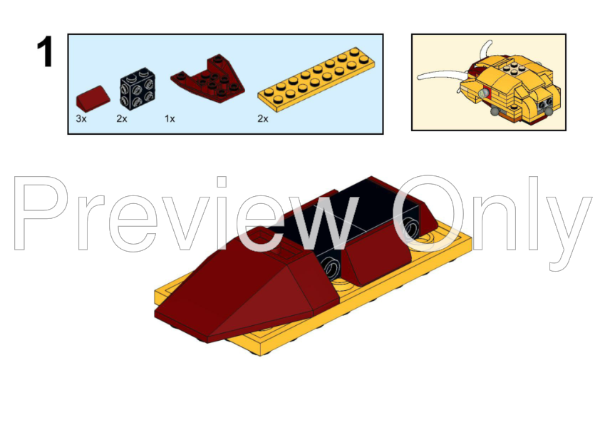 LEGO MOC 31112 CatFish by Brickworx | Rebrickable - Build with LEGO