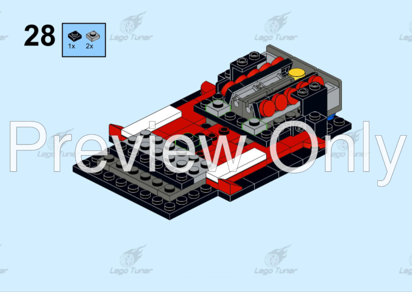 LEGO MOC Audi R8 (Widebody) by TheBoostedBrick | Rebrickable - Build ...