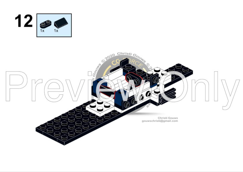 LEGO MOC F1 Alpha Tauri AT02 by CGForceDesigns | Rebrickable - Build ...