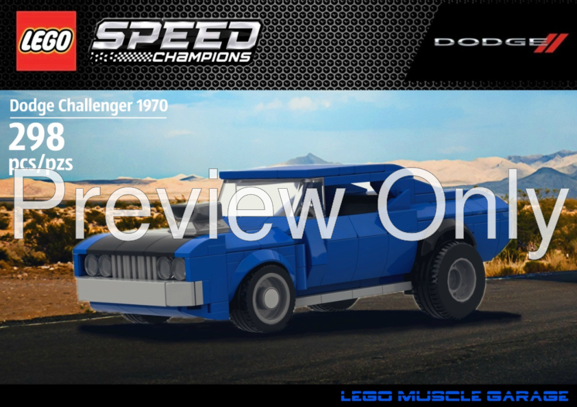 LEGO MOC Dodge Challenger 1970 by LEGO MUSCLE GARAGE | Rebrickable ...