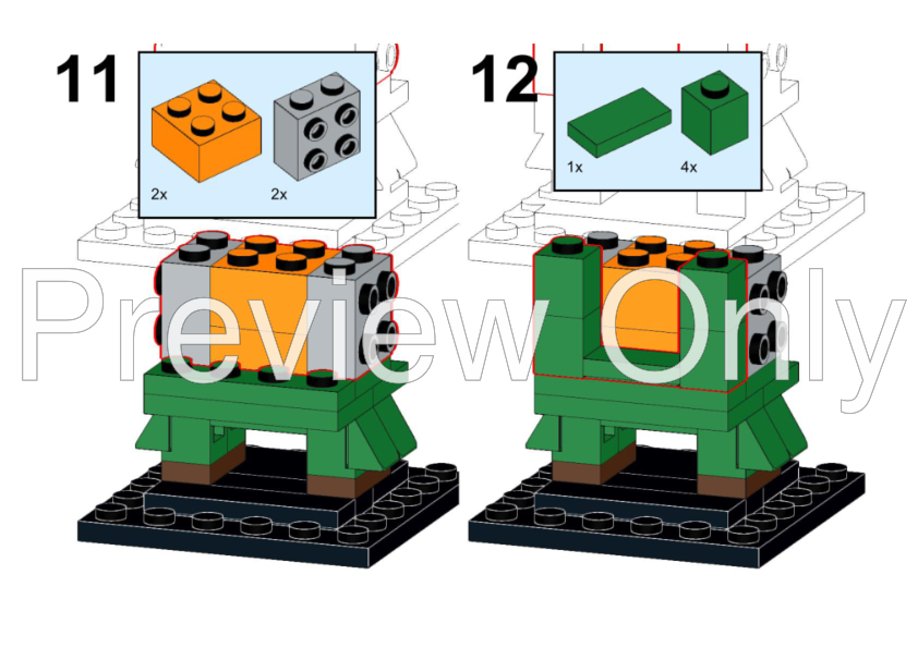 LEGO MOC Taehyung BTS BrickHeadz by AnimeBricks4 | Rebrickable - Build ...