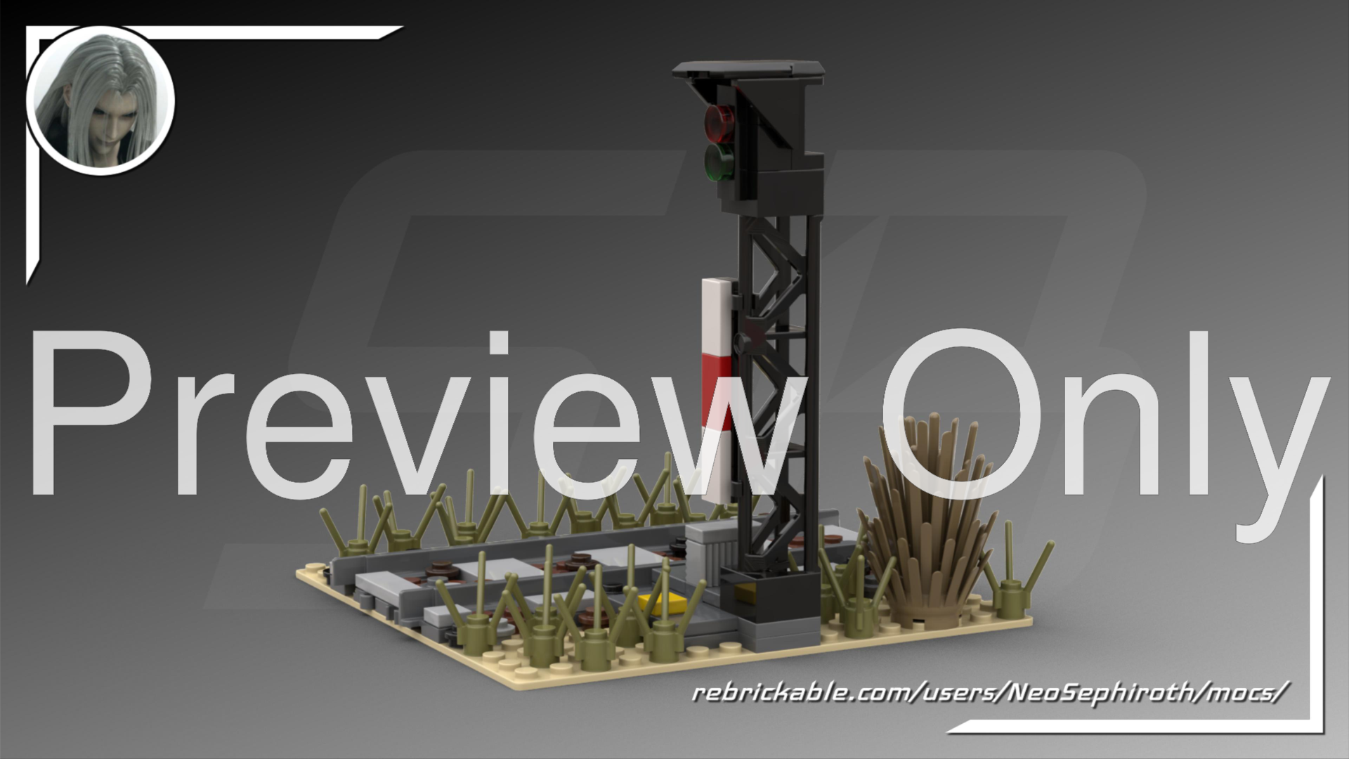 LEGO MOC Train Signal by NeoSephiroth | Rebrickable - Build with LEGO