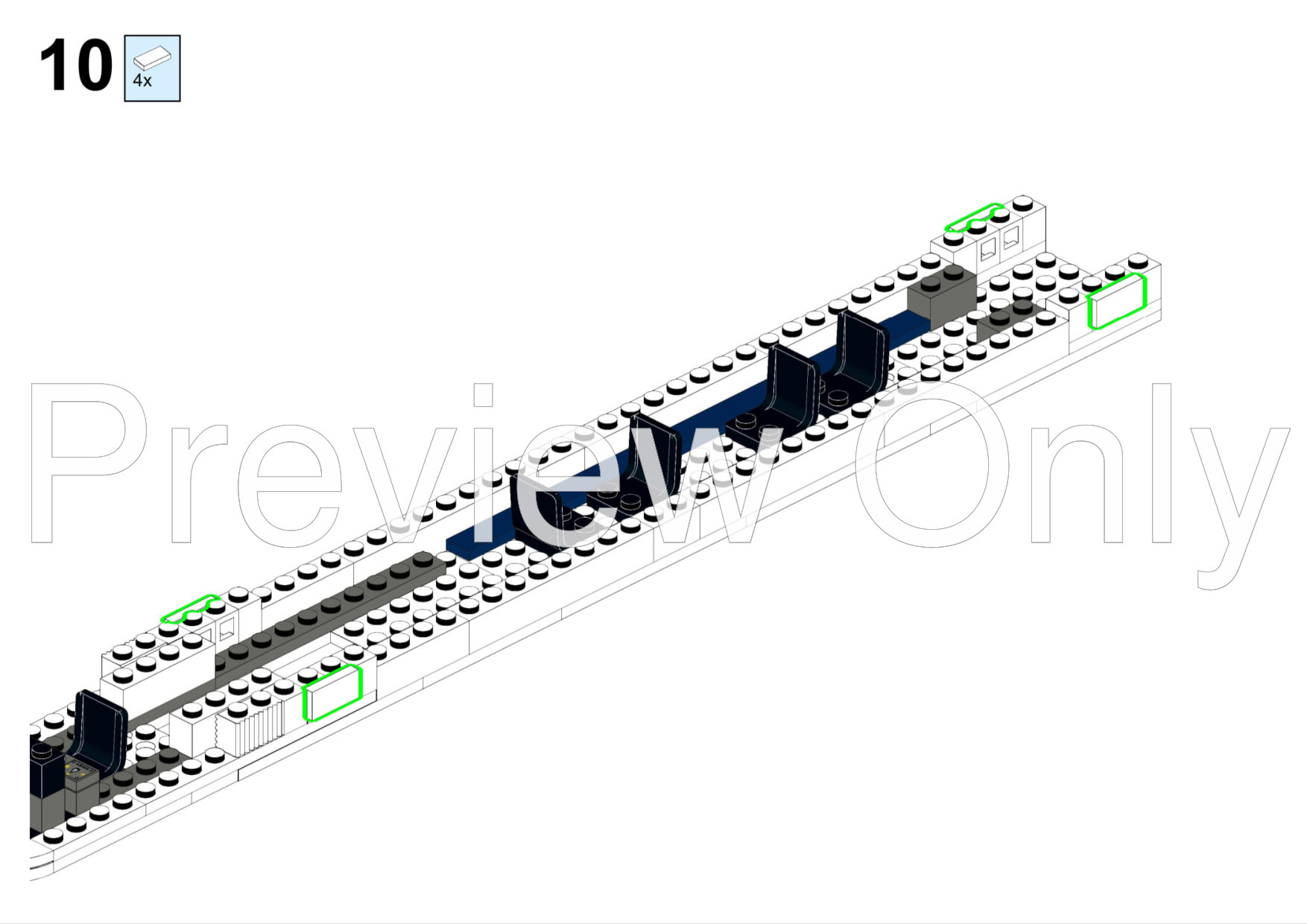 LEGO MOC Swiss Intercity Train "SBB ICN" RABDe 500 Locomotive / Engine ...