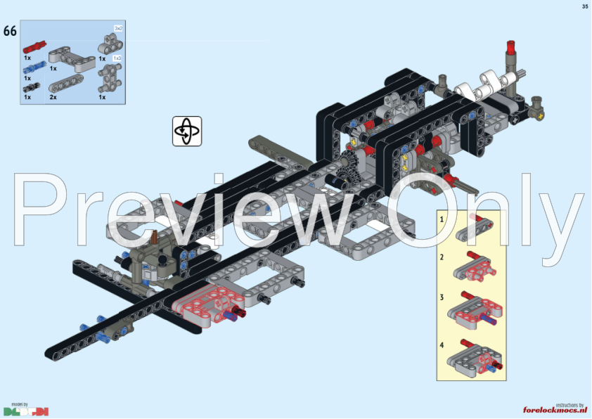 LEGO MOC 42078 - Bus by Dadudi_Technic_Creations | Rebrickable - Build ...