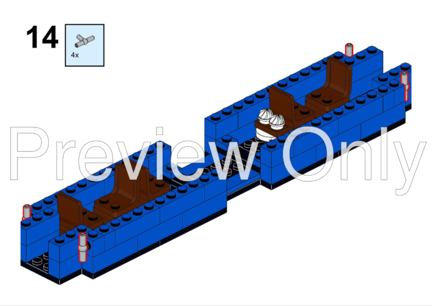 LEGO MOC Construction train passenger car from the german federal ...
