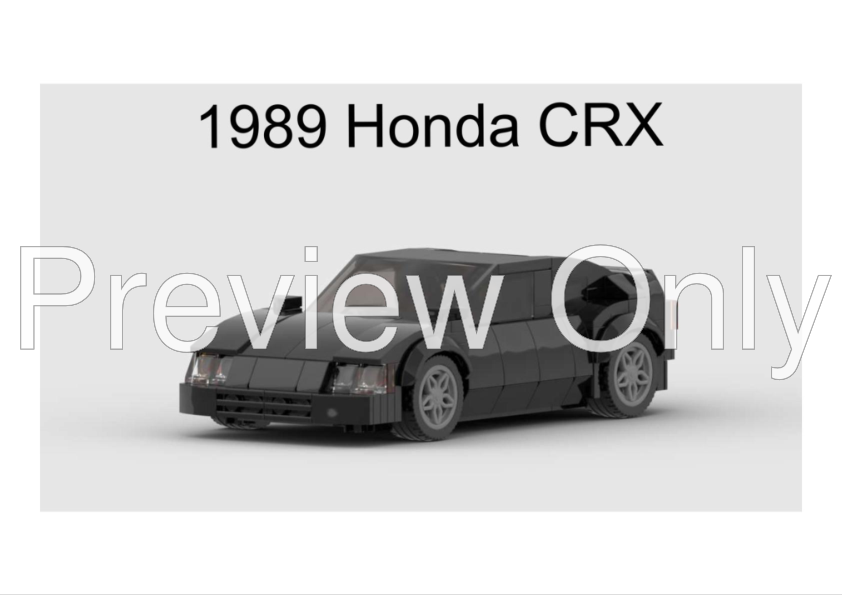LEGO MOC-73973 1989 Honda CRX by CaptainDarkNStormy | Rebrickable ...