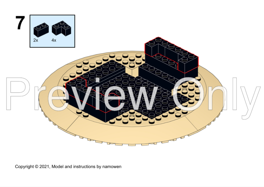 Lego Moc Display Stand With A Turntable Manual By Namowen