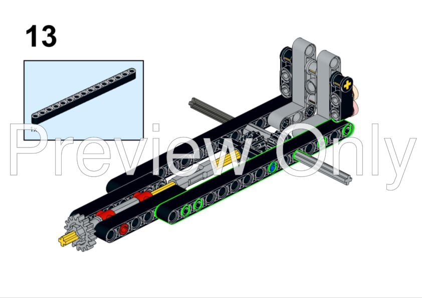 LEGO MOC 42106 - D-Model - Mining Truck by stily | Rebrickable - Build ...