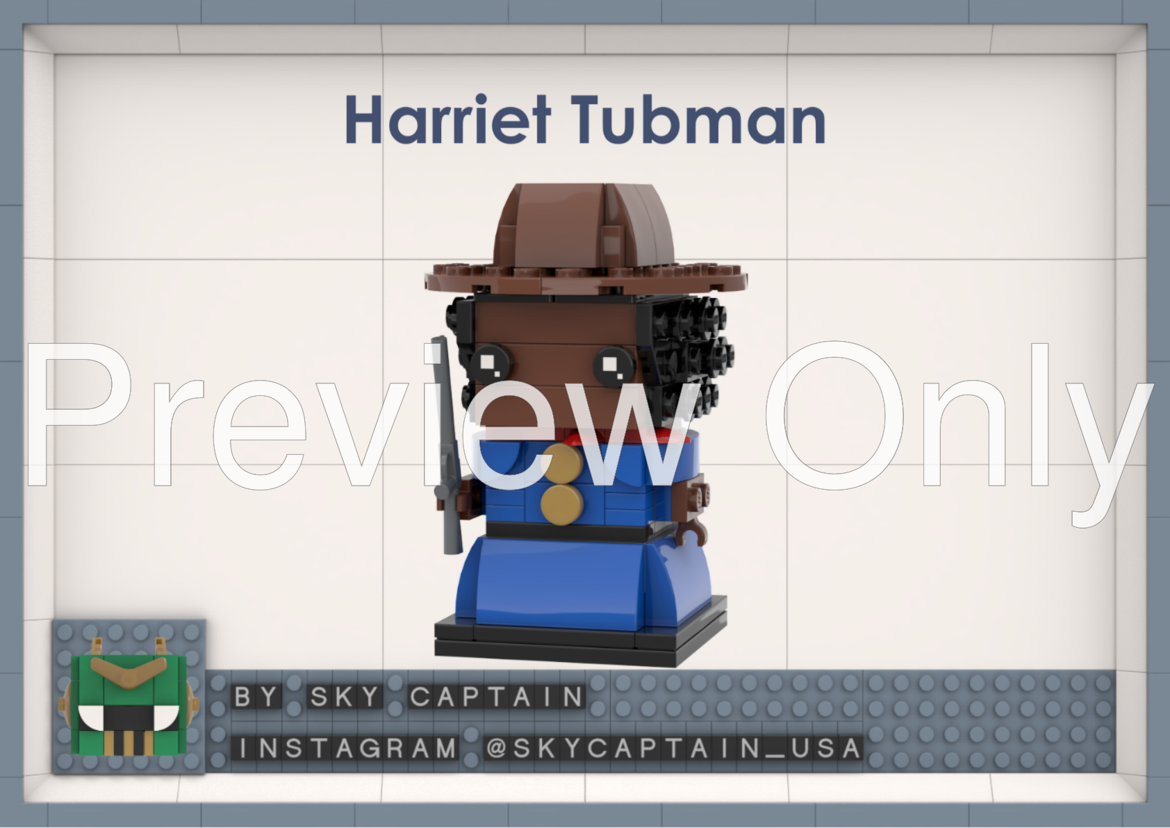 LEGO MOC Harriet Tubman by SkyCaptain | Rebrickable - Build with LEGO