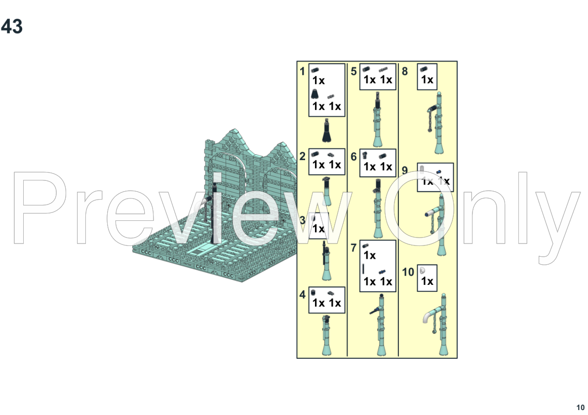 LEGO MOC Two-bay engine shed - weathered by Barduck | Rebrickable ...