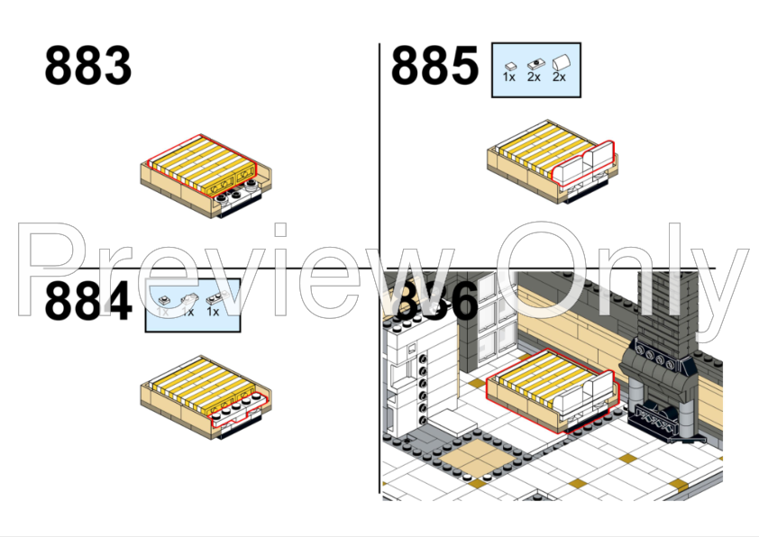 LEGO MOC-76209 The Embassy Building by Brickstyle City | Rebrickable ...