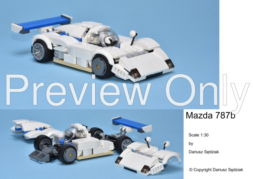 Lego Moc Mazda 787b By Darsedz Rebrickable Build With Lego