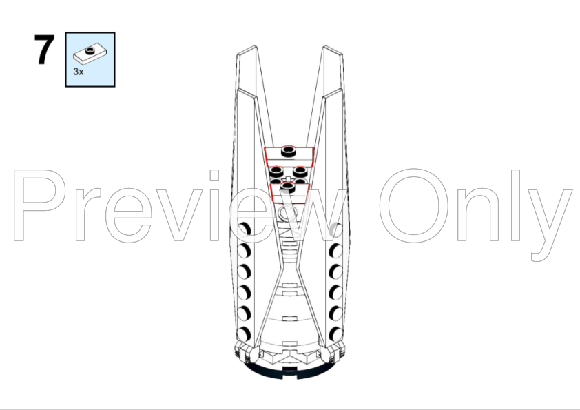 LEGO MOC SpaceX falcon Heavy by terminator1234 | Rebrickable - Build ...